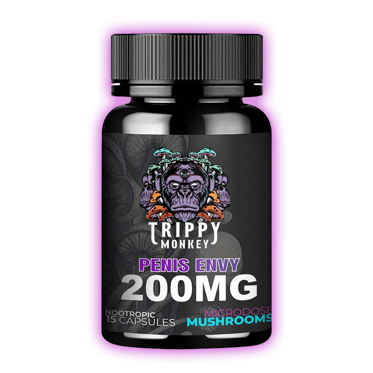 Trippy Monkey – Microdose Capsules – 15 x 200mg – Penis Envy - Ganja Guru